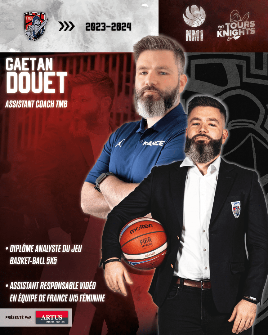 Gaetan Douet prolonge comme assistant coach ! - TMB | TMB
