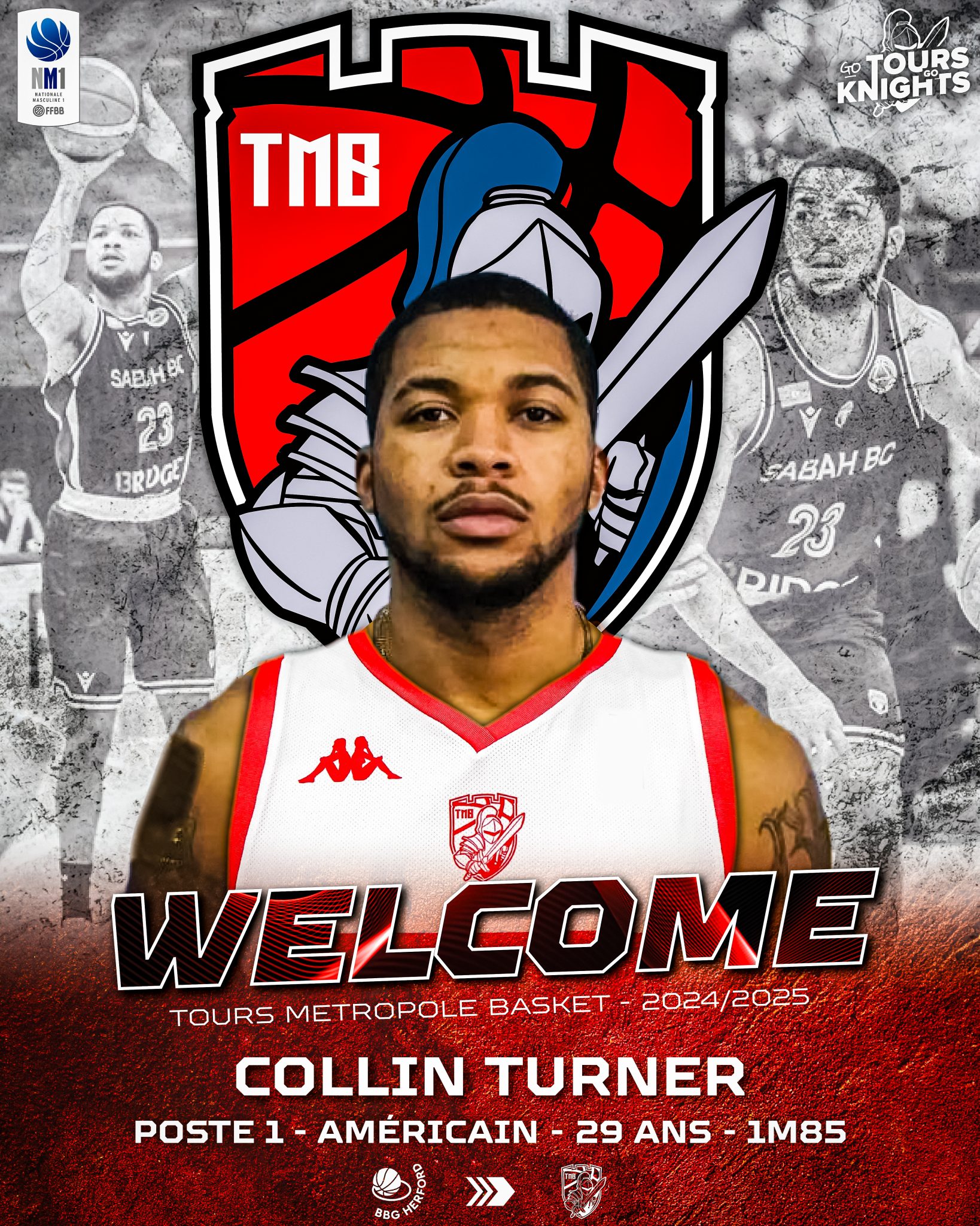 COLLIN TURNER, PREMIÈRE RECRUE DE POUR LA SAISON 2024/2025 ! - TMB | TMB